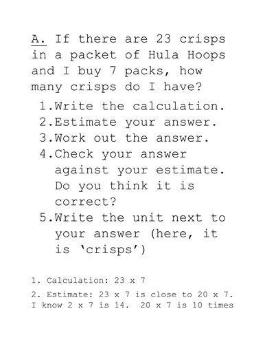 Year 3 Expanded Multiplication Word Problems Ten by Units | Teaching ...