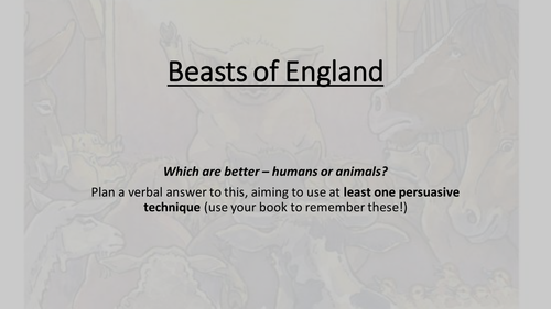 KS3 'Animal Farm' Lessons | Teaching Resources