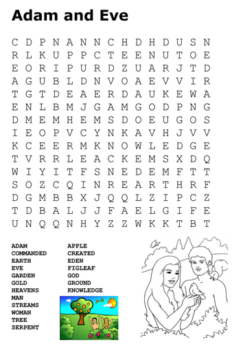 Adam and Eve Activity Bundle | Teaching Resources