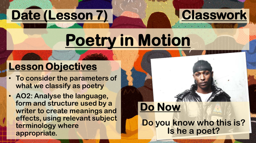 Poetry & Cultural Identity (Lesson 7) - Poetry in Motion (Grime & Rap ...