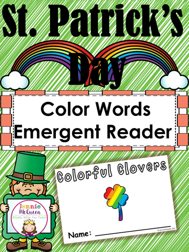 St. Patrick's Day Emergent Reader: Color Words! | Teaching Resources