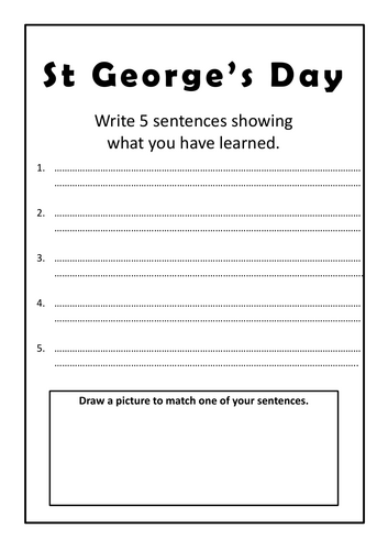 ST GEORGE'S DAY TEACHING RESOURCES KS1-2 CELEBRATION TRADITIONS ENGLAND ...