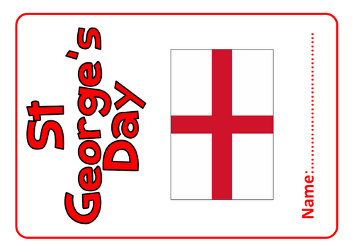ST GEORGE'S DAY TEACHING RESOURCES KS1-2 CELEBRATION TRADITIONS ENGLAND ...