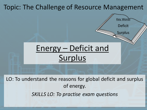 GCSE Geography Resource Management | Teaching Resources