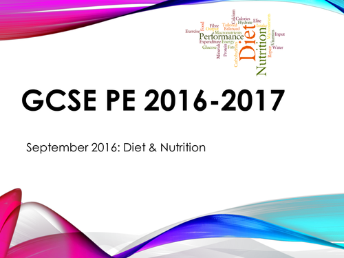 Edexcel New Spec GCSE PE: Diet | Teaching Resources