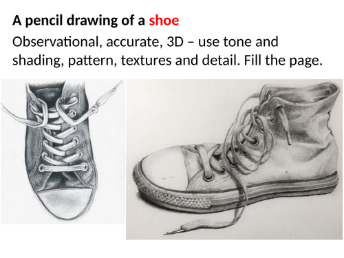 Shoes: how to draw them & Artist examples | Teaching Resources