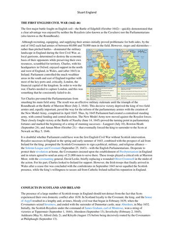 The English Civil War Revision Notes A-Level | Teaching Resources