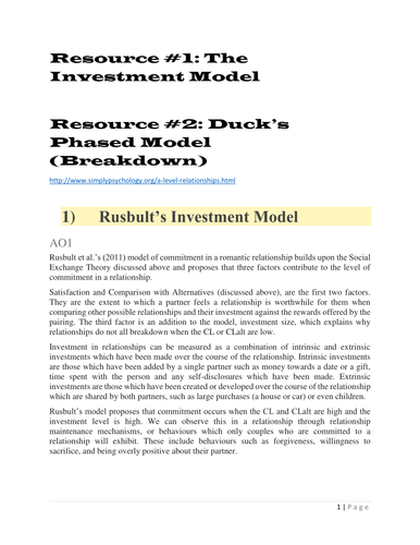 AQA A-Level Psychology: Year 2 Relationships, The Complete Module ...