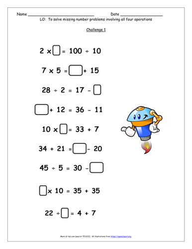 KS2 Y3 Y4 Over 100 Differentiated Word Problems Mixed Operations ...