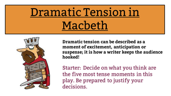 Dramatic Tension in Macbeth GCSE 9-1 Edexcel | Teaching Resources