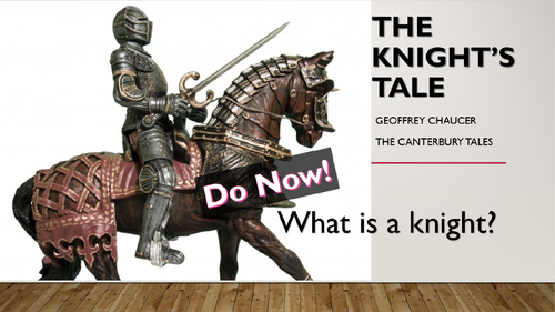The Knight's Tale - Canterbury Tales | Teaching Resources