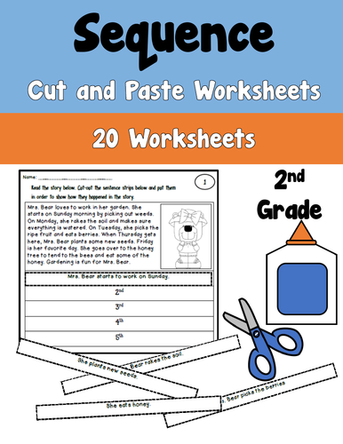 Sequence Cut and Paste Worksheets | Teaching Resources