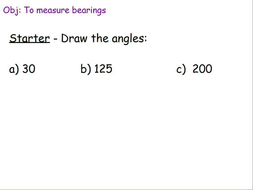Measuring bearings lesson | Teaching Resources