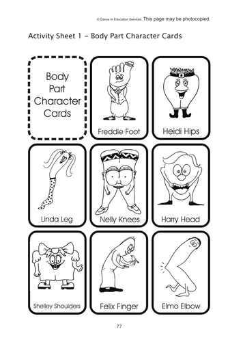Dance In Steps - Topic 9 - Body Part | Teaching Resources