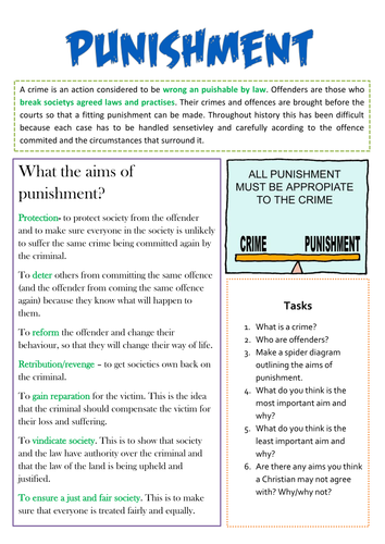 Issues of Good and Evil: Whole Lesson on the Aims and Purpose of ...