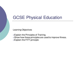 GCSE PE - The Principles of Training | Teaching Resources