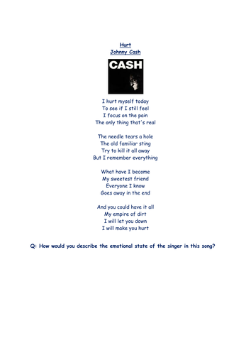 Comprehension- based on song lyrics | Teaching Resources