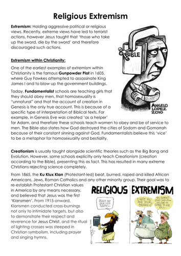 Issues of Human Rights: Whole Lesson on Religious Extremism | Teaching ...