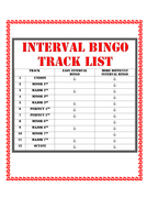 Interval Bingo Card Games for GCSE and Post 16 Music lessons including ...