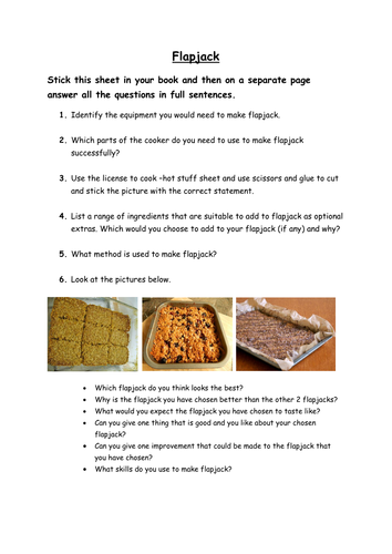 Flapjack | Teaching Resources