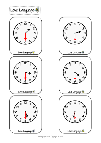 French telling the time (half hour/thirty) vocabulary cards | Teaching ...