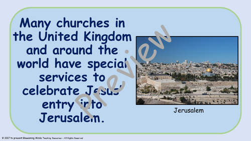 Palm Sunday Story Powerpoint | Teaching Resources
