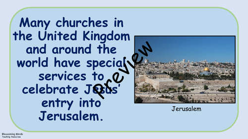 Palm Sunday Story Powerpoint | Teaching Resources