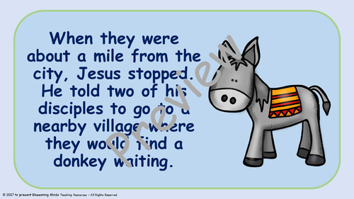 Palm Sunday Story Powerpoint | Teaching Resources