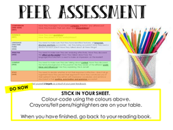 Peer Assessment and Improvement Lesson | Teaching Resources