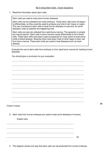 NEW GCSE Biology - B2 Cell Division | Teaching Resources