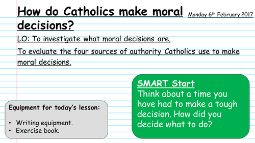 How do Catholics make Moral Decisions? | Teaching Resources