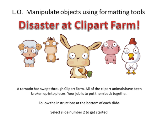 Clipart Farm! Creating vector graphics (KS2/KS3 Digital Literacy ...