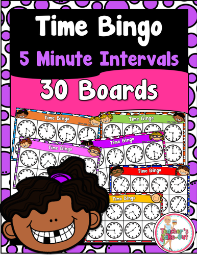 Time Bingo to the Nearest 5 Minutes | Teaching Resources