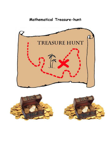 Maths Revision Treasure Hunt Mixed Topics KS3 | Teaching Resources