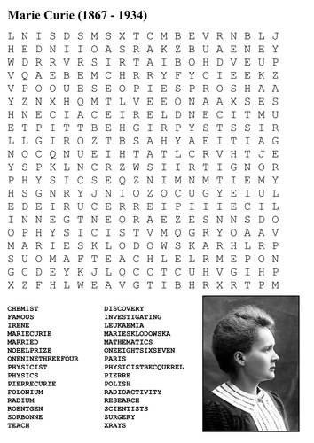 Top 10 Scientists of all Time Word Search Pack | Teaching Resources