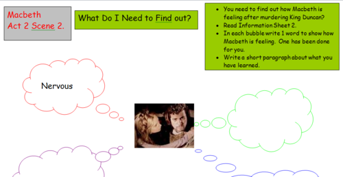 Macbeth (DIFFERENTIATED WORKBOOK) Act 2 Scenes 1 and 2. | Teaching Resources