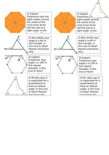 Angles REASONING - PROVE IT Lesson Pack | Teaching Resources