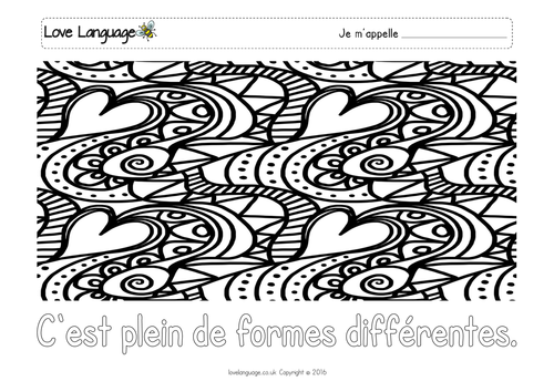 Art and French: colouring posters | Teaching Resources