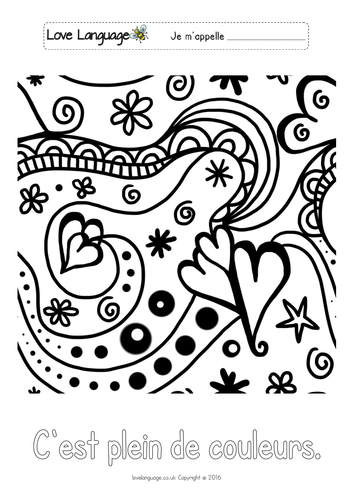 Art and French: colouring posters | Teaching Resources