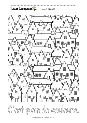 Art and French: colouring posters | Teaching Resources