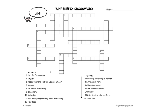 Prefix Word Work: UN | Teaching Resources