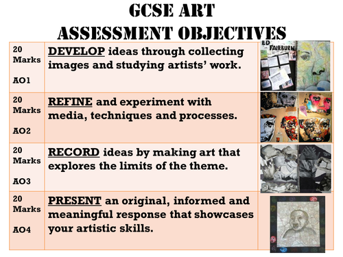 Art Exam Evaluation Beginning/End GCSE 2017. Assessment Objective 4 ...