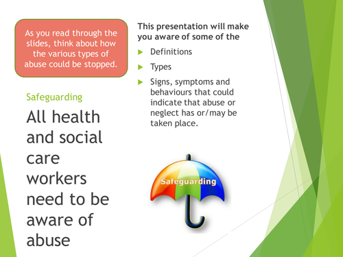 Safeguarding - Types, Signs and Symptoms of abuse and neglect with ...
