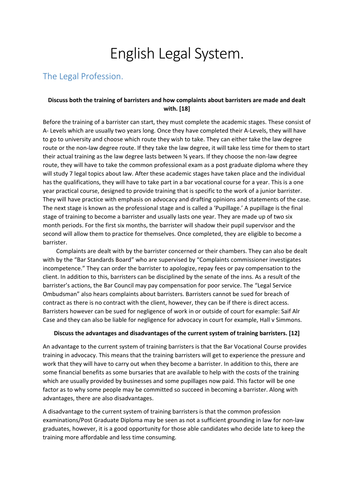 AS Level Law - English Legal System Questions and Detailed Answers OCR ...