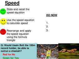 Calculating speed KS3 | Teaching Resources
