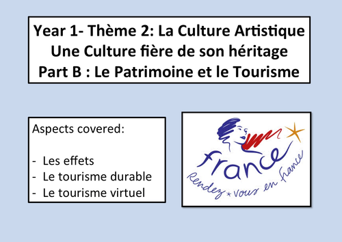 Une Culture fière de son héritage-FULL TOPIC- A Level French | Teaching ...