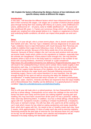 Health and Social Care - Unit 6 Learning Aim B | Teaching Resources