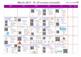 Combined Science Edexcel 9-1: mock exam interactive revision schedule ...