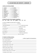 GCSE French revision infinitive constructions | Teaching Resources