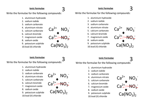 AQA GCSE Chemistry Trilogy 5.1/5.4 Ionic Formulae, Salts, Acids and ...